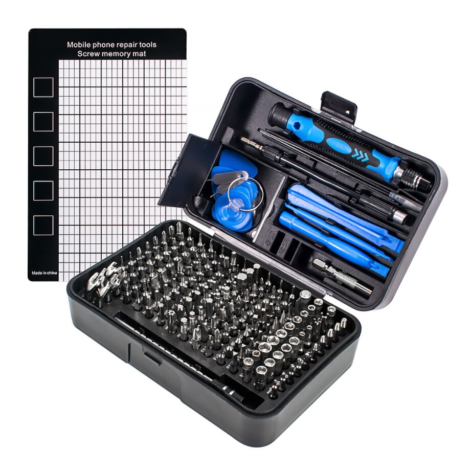 Kit instrumente reparatie electronice, 170 in 1, Negru/Albastru - eMAG.ro