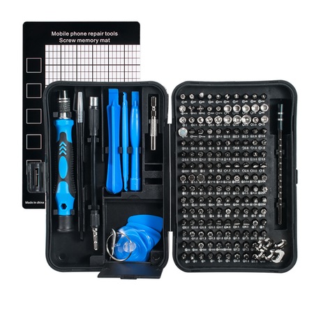 Kit instrumente reparatie electronice, 170 in 1, Negru/Albastru - eMAG.ro