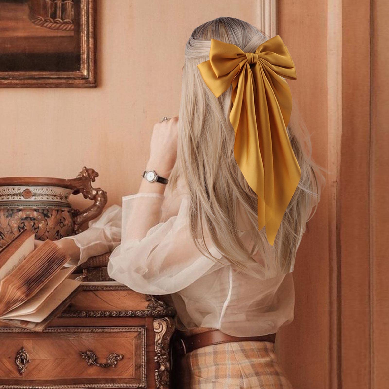 Set 8 agrafe de par, Textil, Multicolor - eMAG.ro