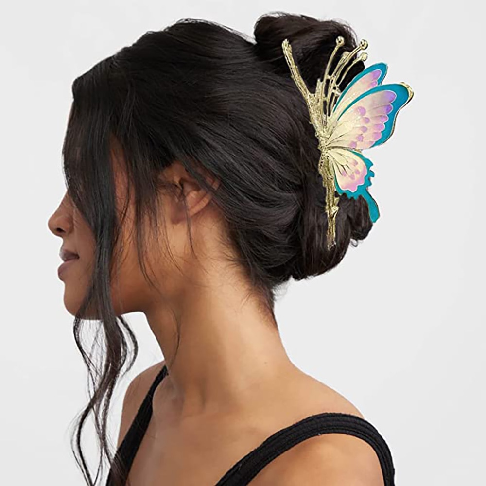 Set 2 agrafe de par, Metal, Multicolor - eMAG.ro