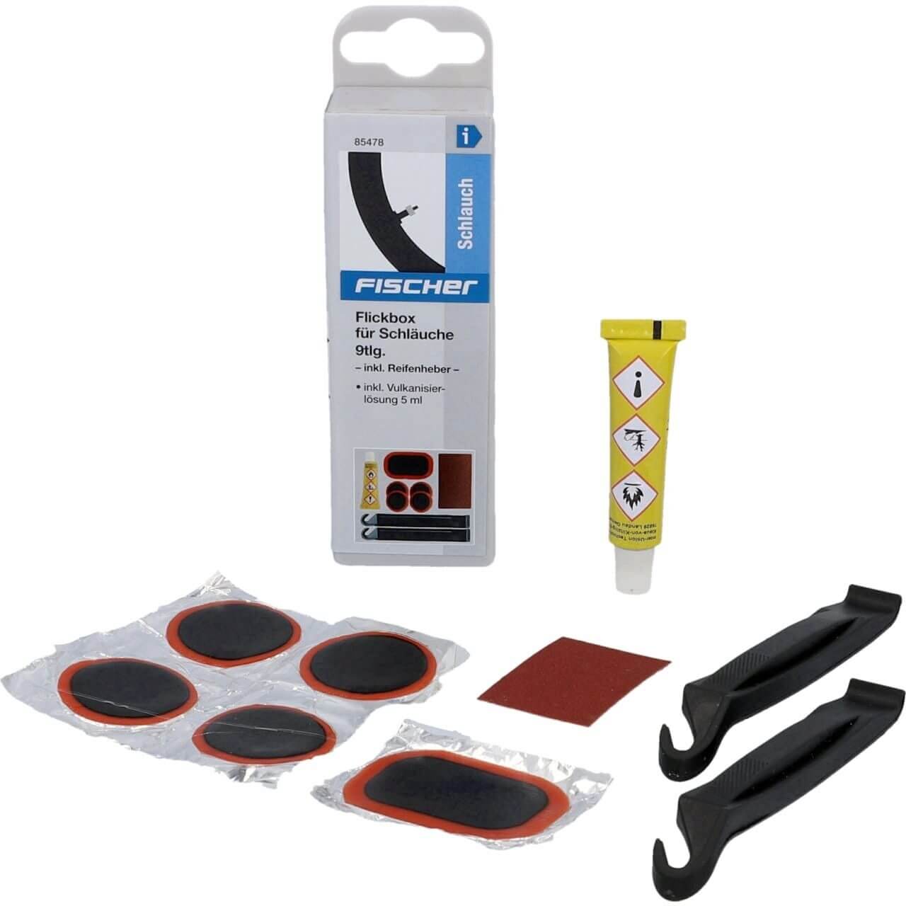 Kit pentru vulcanizare anvelope biciclete, Flickbox, Fischer, cu ...