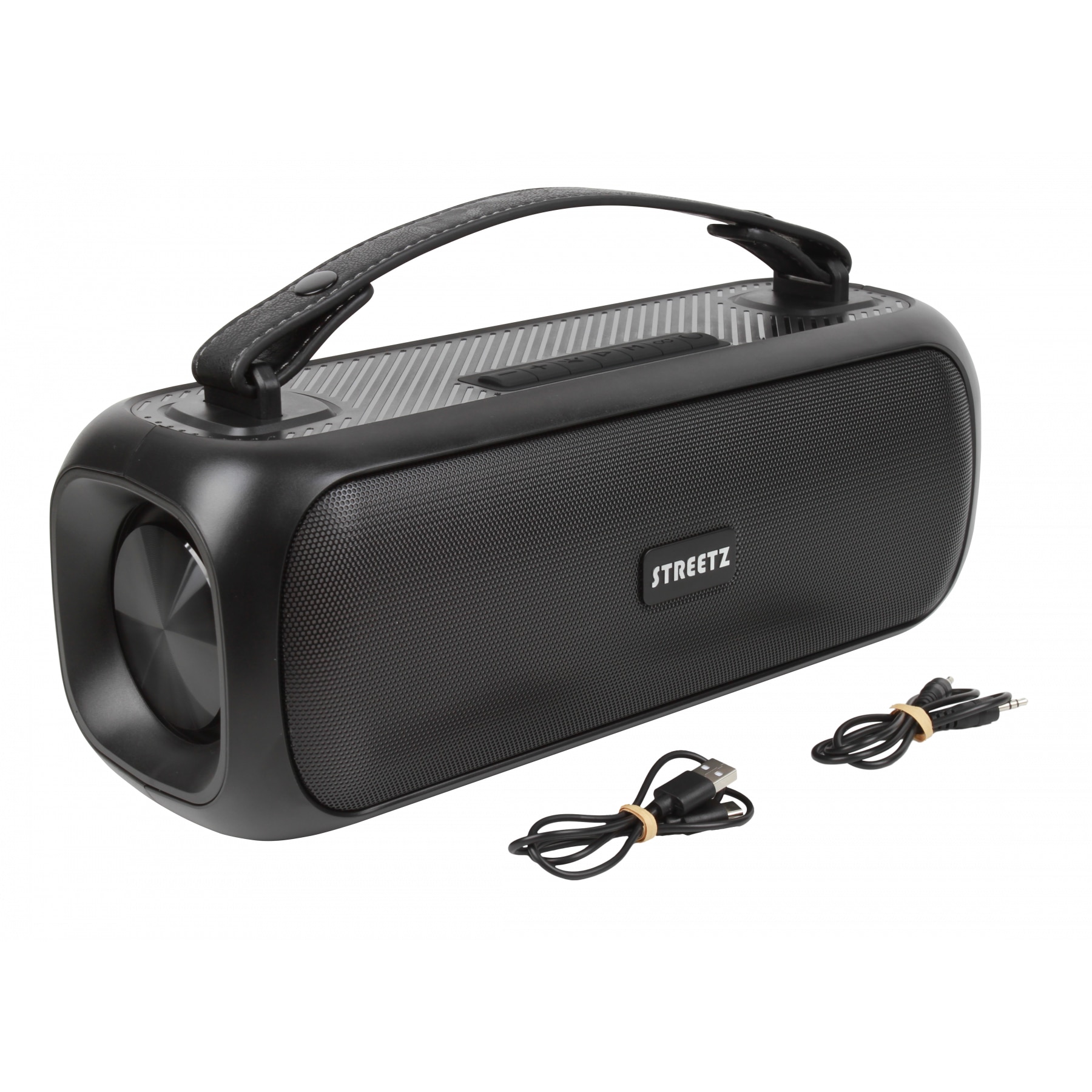 Boxa portabila Streetz Boombox, 30W, waterproof, BT 5/AUX/USB-A, LED ...