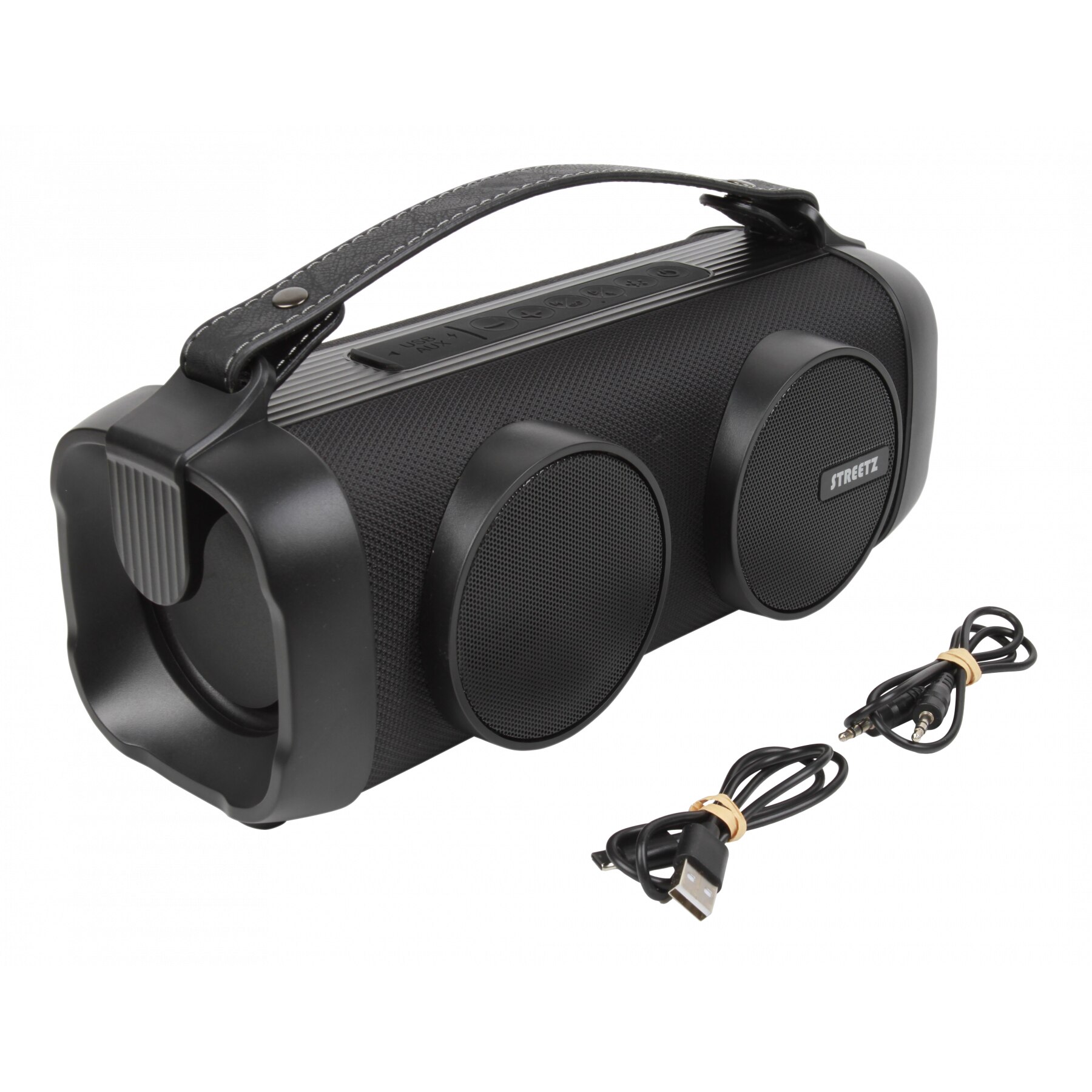 Boxa portabila Streetz Boombox TWS, 16W, waterproof, BT 5/AUX/USB-A ...