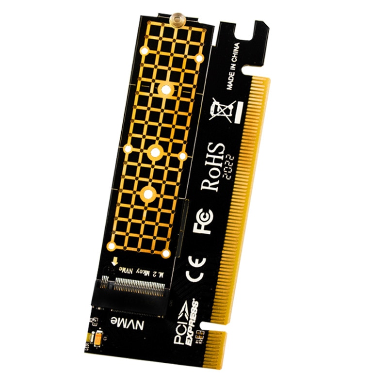 M.2 NVME към PCI-E x16 адаптер, JESWO, черен - eMAG.bg