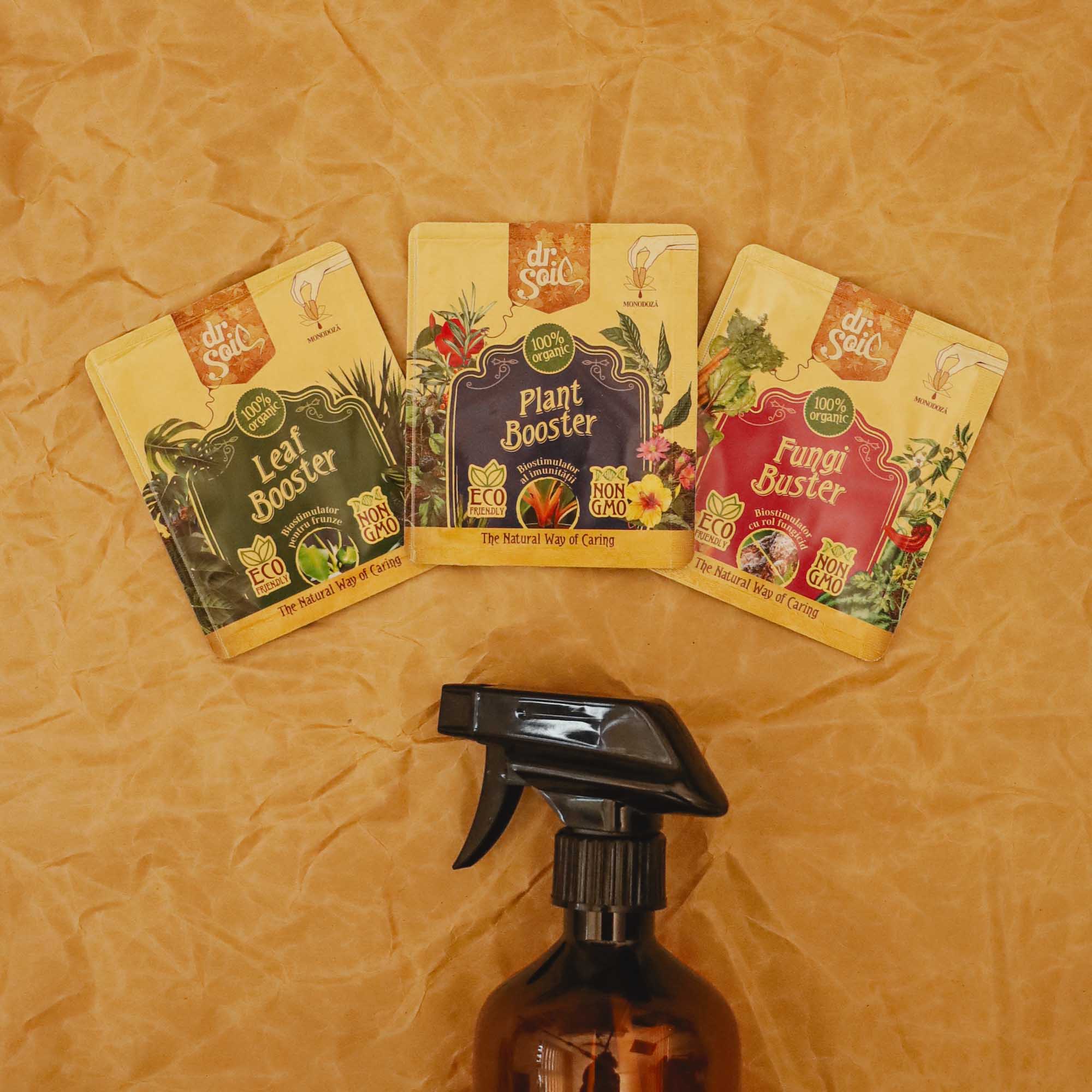 Трио комплект биостимулатори Dr.Soil за възстановяване на външния вид ...