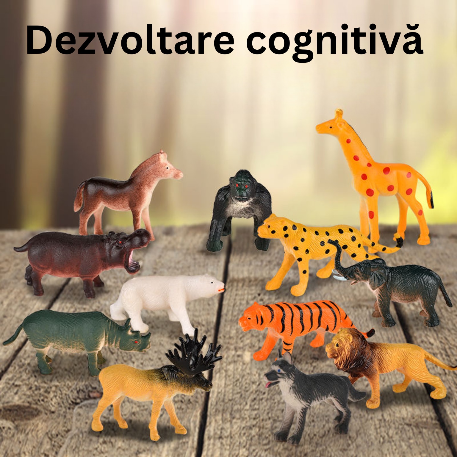 Set Figurine Animale Salbatice, 36 Piese, Caracteristici Realiste ...