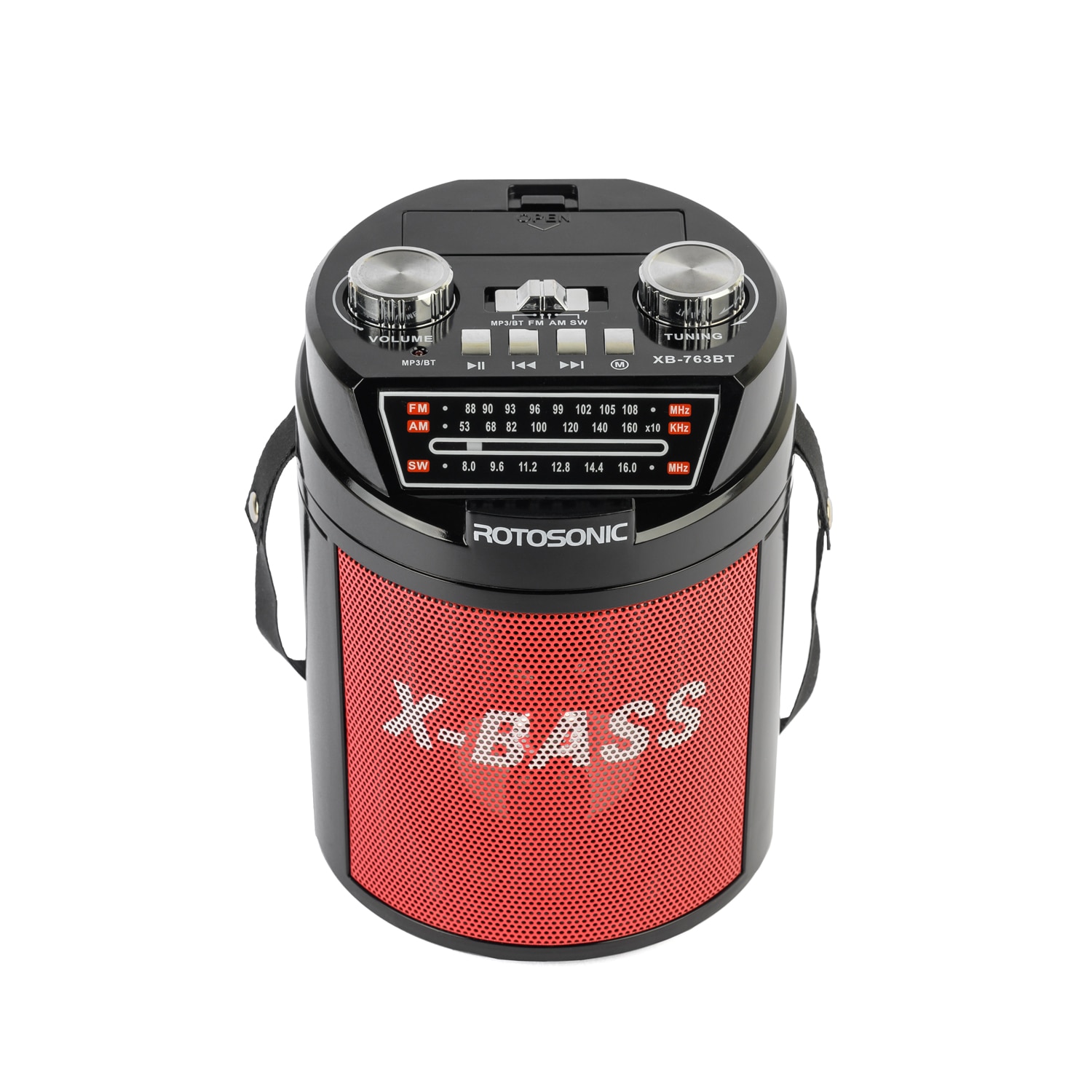 Radio Portabil cu Acumulator Reincarcabil, AM, FM, SW, LED, Bluetooth ...