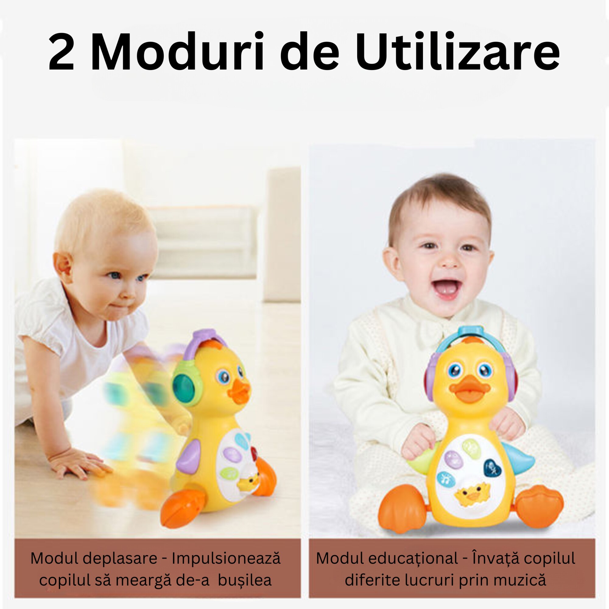 Ratusca Interactiva, Multiple Moduri de Sunete, Se Deplaseaza, Lumini ...