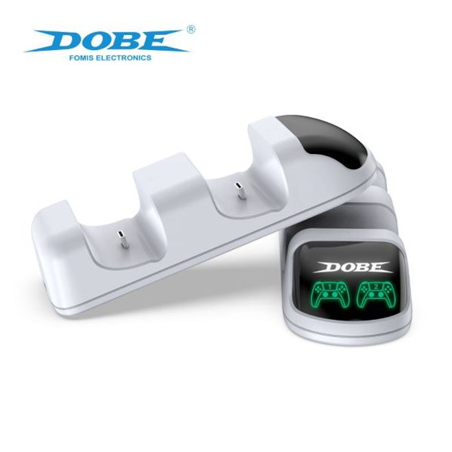 Statie de incarcare controller PS5 Dobe, stand dublu, incarcare rapida ...