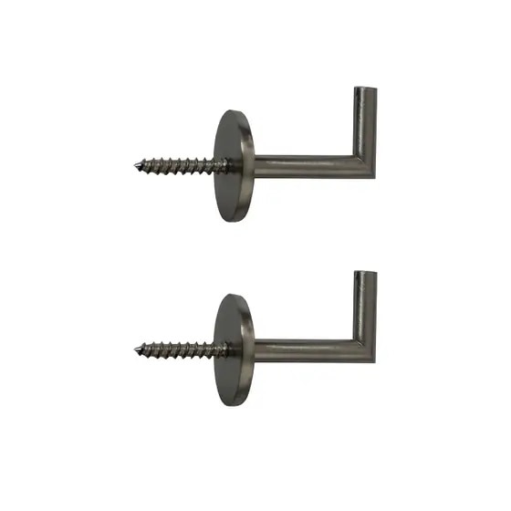 Set 2 carlige metal prindere perdea/draperie, model modern, 3.5 x 7.4 ...