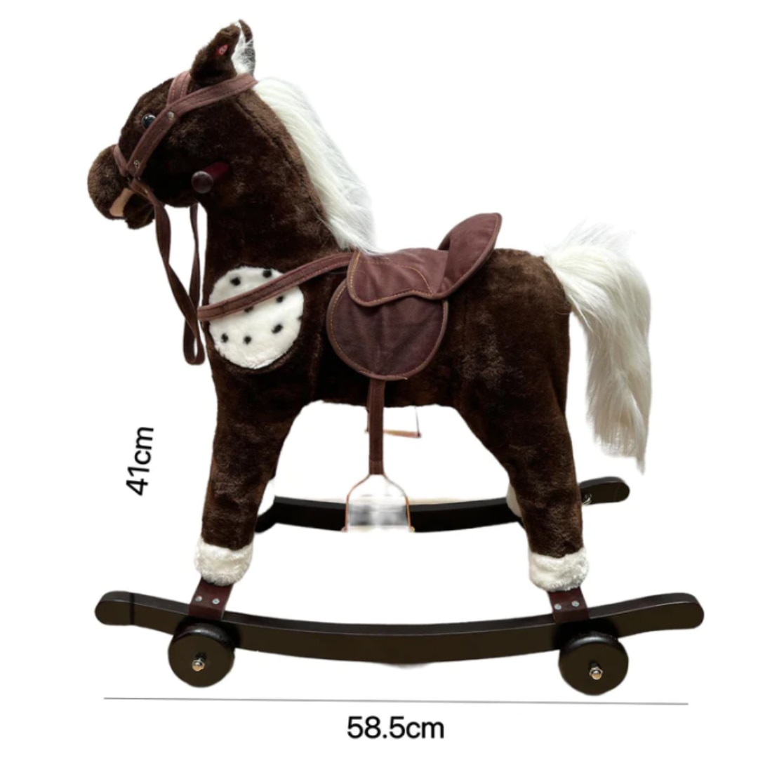 Balansoar pentru Copii, model Calut, cu Roti si Muzica, Material ...