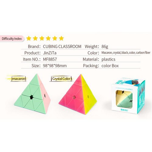 Cub Rubik Magic Cube MoYu Mota Pyramid, Pentru Incepatori, MF8857 ...