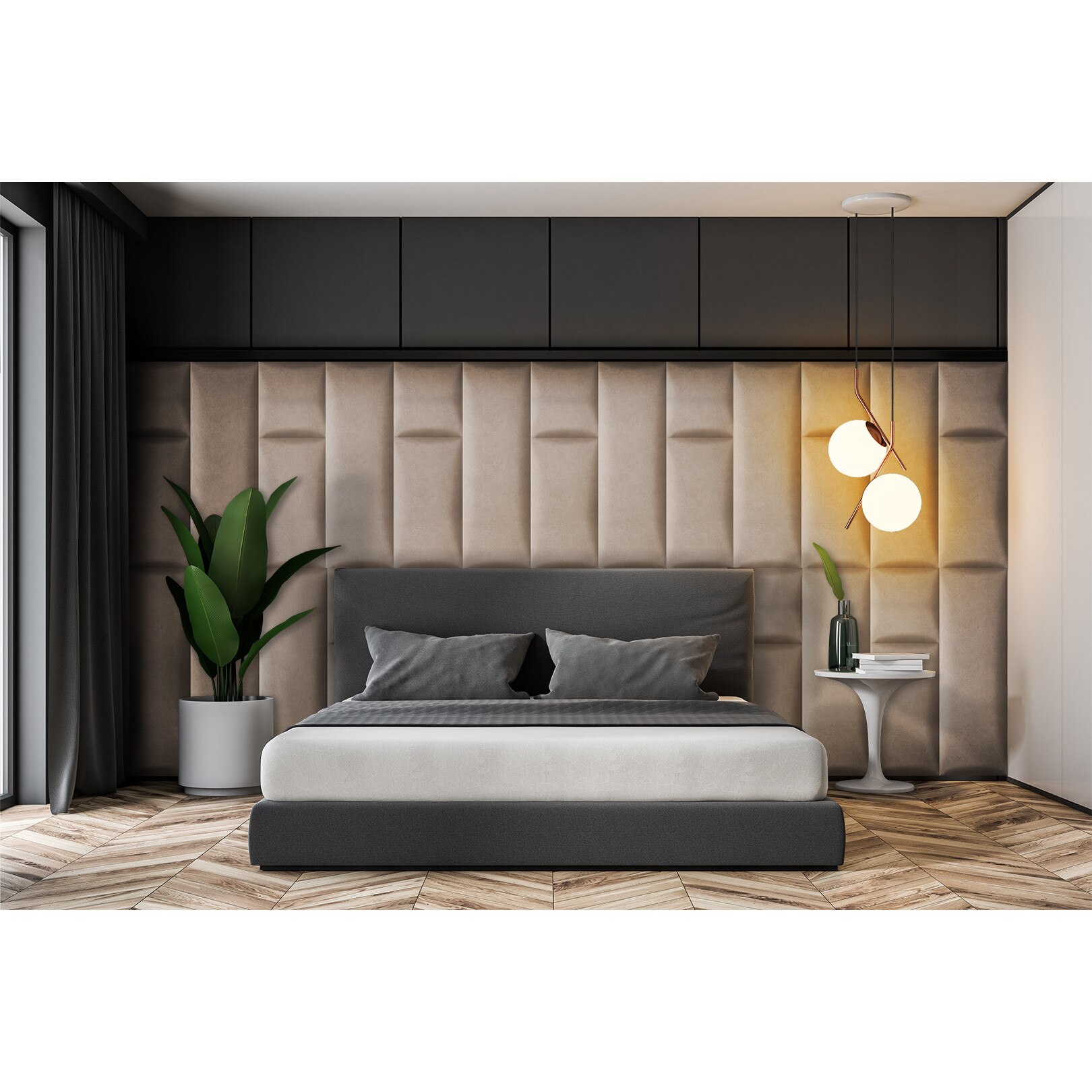 Panou de perete, tapitat, Postergaleria, 30 x 90 cm, bej, Z 291 - eMAG.ro