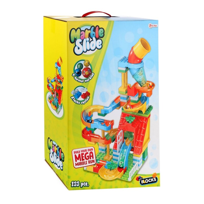 Blocuri de constructie Marble Slide 133 piese - eMAG.ro