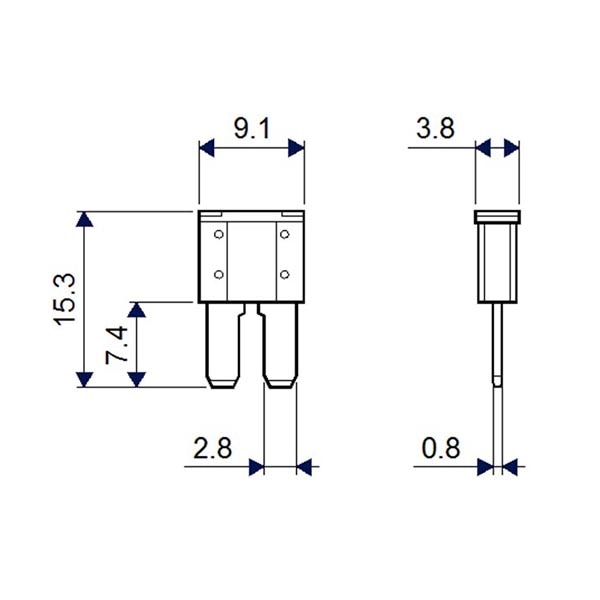 Set 10 sigurante fuzibile auto micro, Tesla, 20A/32V, MICRO 2 - eMAG.ro
