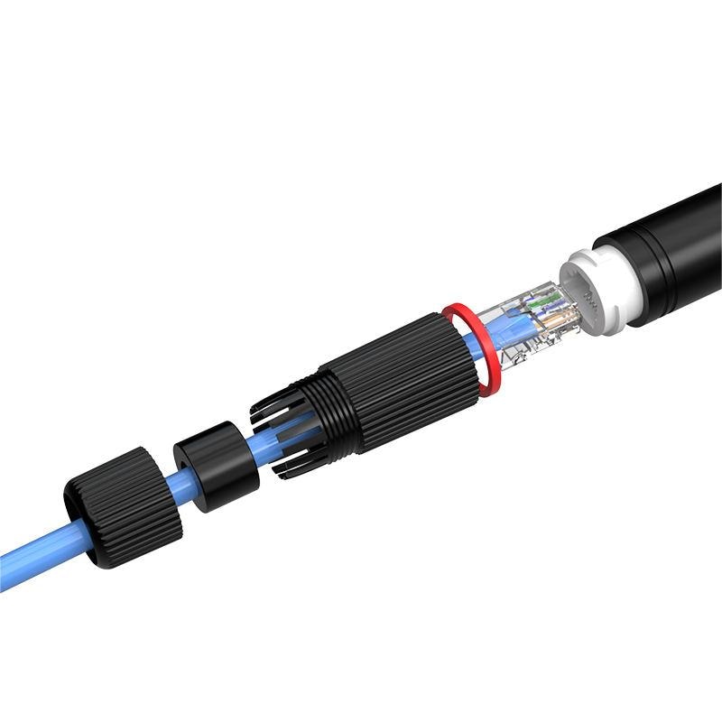 Adaptor prelungire cablu retea RJ45, Cat.6A, exterior, waterproof IP68 ...