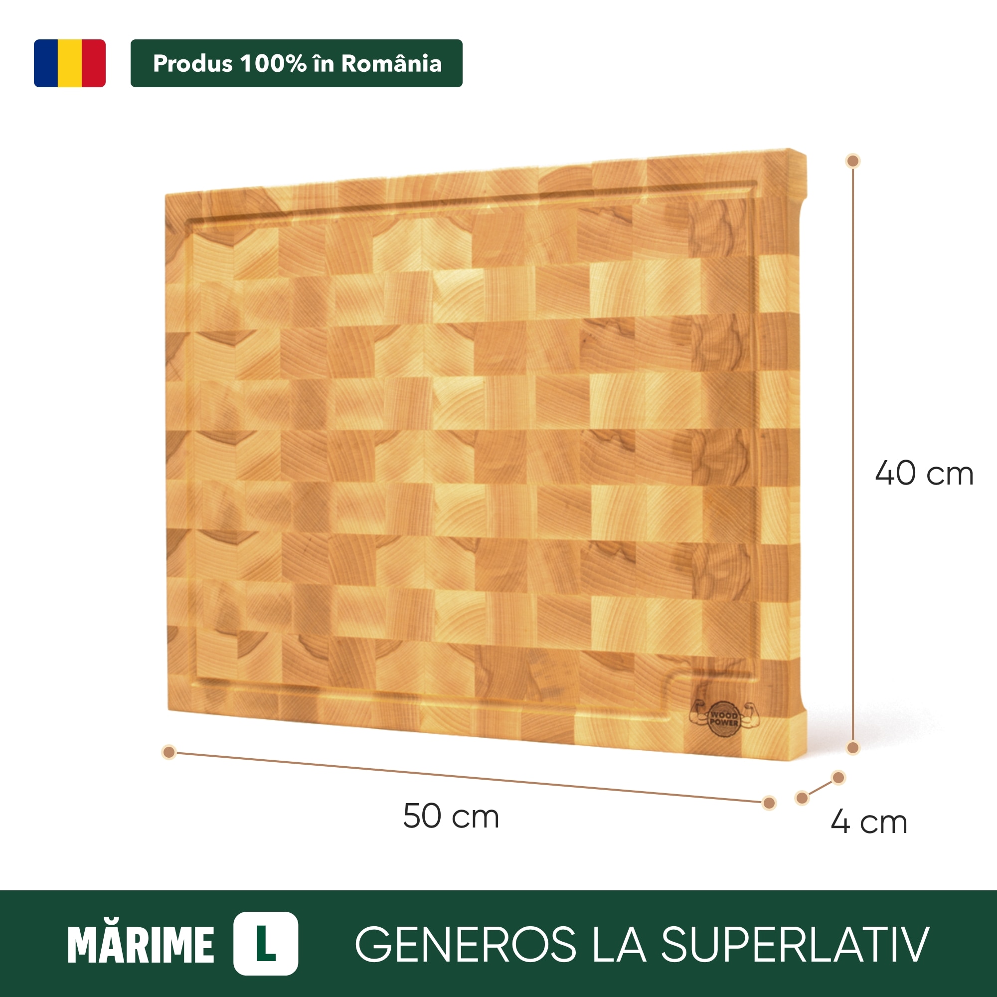 Tocator profesional de bucatarie, Lemn masiv de fag, Calitate Premium ...