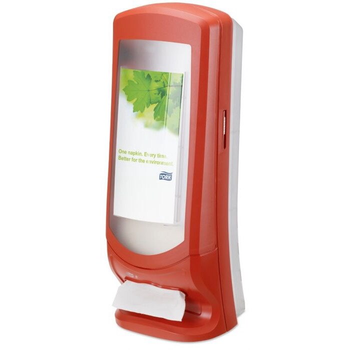 Dispenser vertical de servetele, Tork, Plastic, Rosu - eMAG.ro