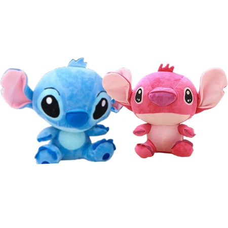 Set 2 juacrii plus, Lilo/Stitch, 28cm, Albastru/Roz - eMAG.ro