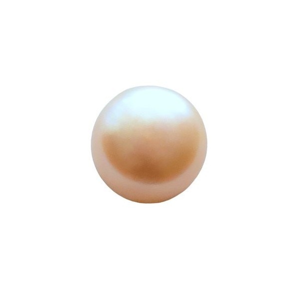 Perla naturala buton culoare champagne rotunda 6.50 - 7.00 mm ...