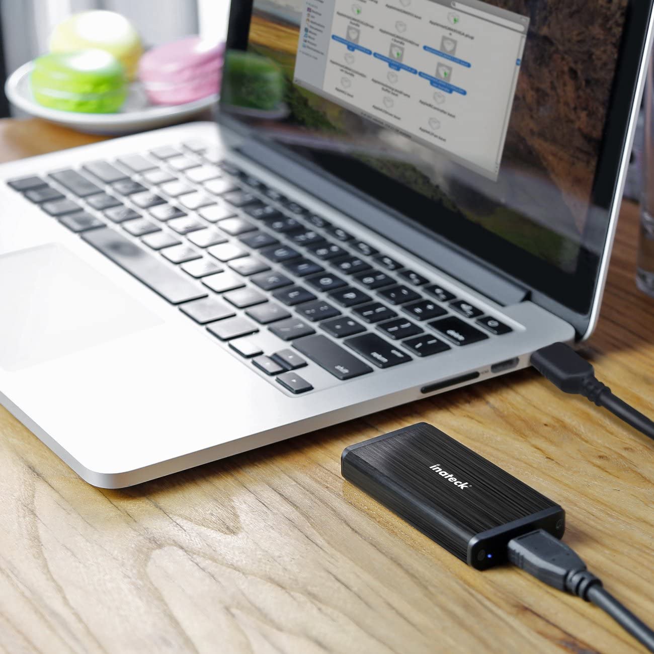 Carcasa adaptor pentru carcasa SSD din aluminiu USB 3.0 M50 mSATA cu ...