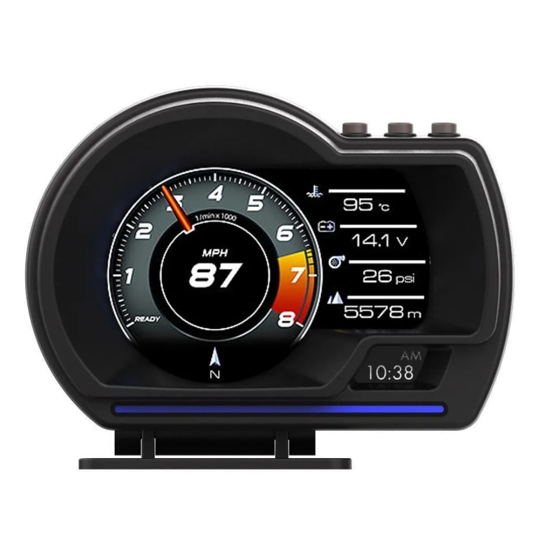 Aparat Diagnosticare OBD2 si GPS, Afisaj Informatii Bord tip HUD, Ceas ...