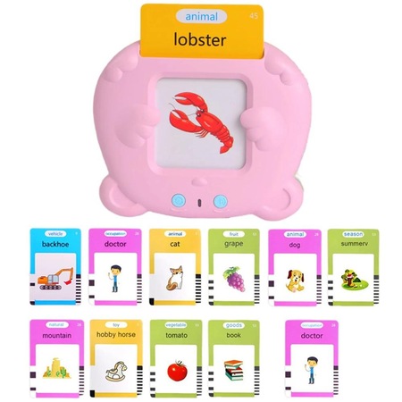 Aparat de Invatat Limba Engleza Tip Urs cu 112 Carduri Pentru Copii ...