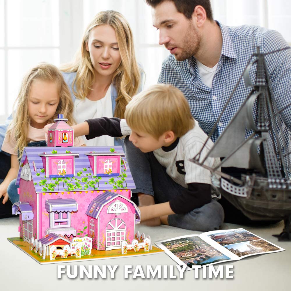 Puzzle 3D Cubic Fun, FreeBiz®, Hartie, 28.5cmX21cmX13cm, 14 ani +, 5 ...
