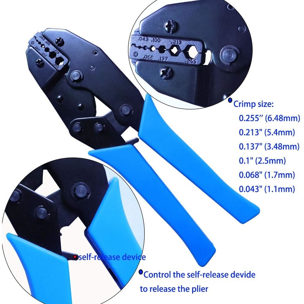 Set cleste de sertizare si 20 adaptoare SMA compatibile cu cablul ...
