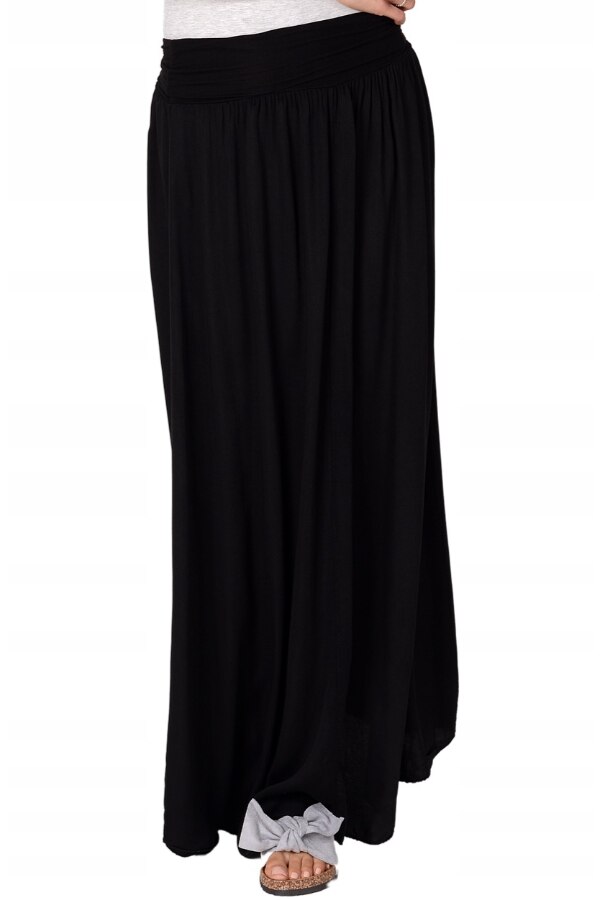 Fusta maxi 2in1, Alur, Viscoza, Marime universala, Negru - eMAG.ro