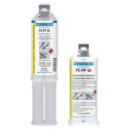 Set adeziv pentru plastic greu de lipit, Easy-MIX PE-PP 50, Weicon, 24 ...