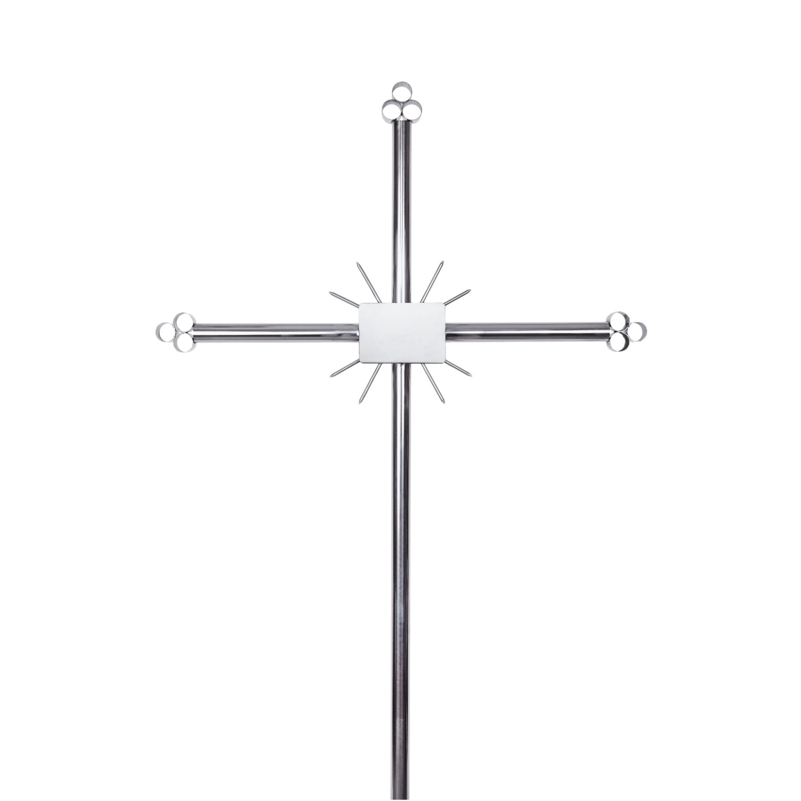 Cruce funerara inox,1,8 metri inaltime - eMAG.ro