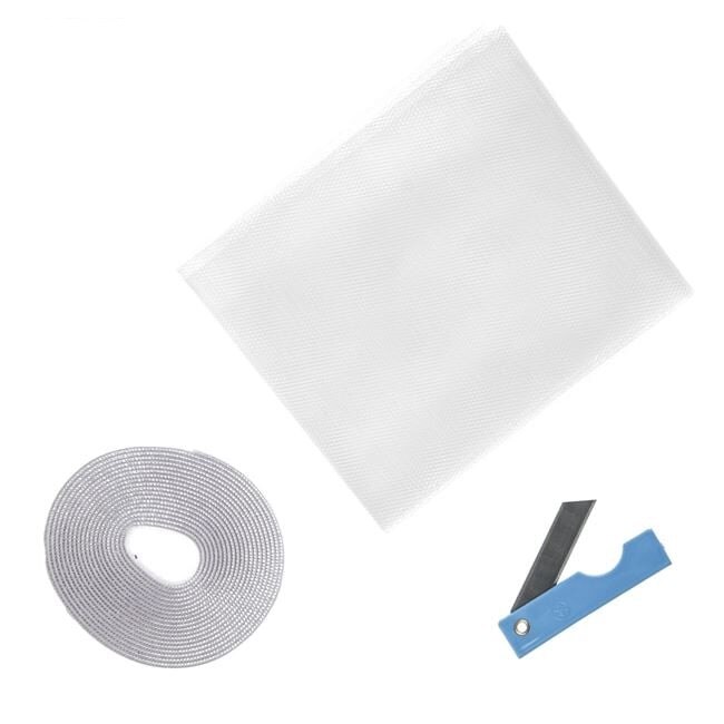 Plasa insecte pentru fereastra, alba, cu banda fixare 4m, 1 x 1 m - eMAG.ro
