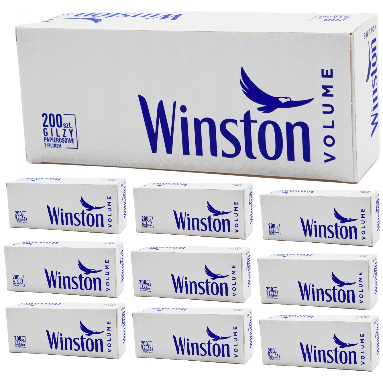 Set 10 cutii tuburi tigari Blue, Winston, 200 buc - eMAG.ro