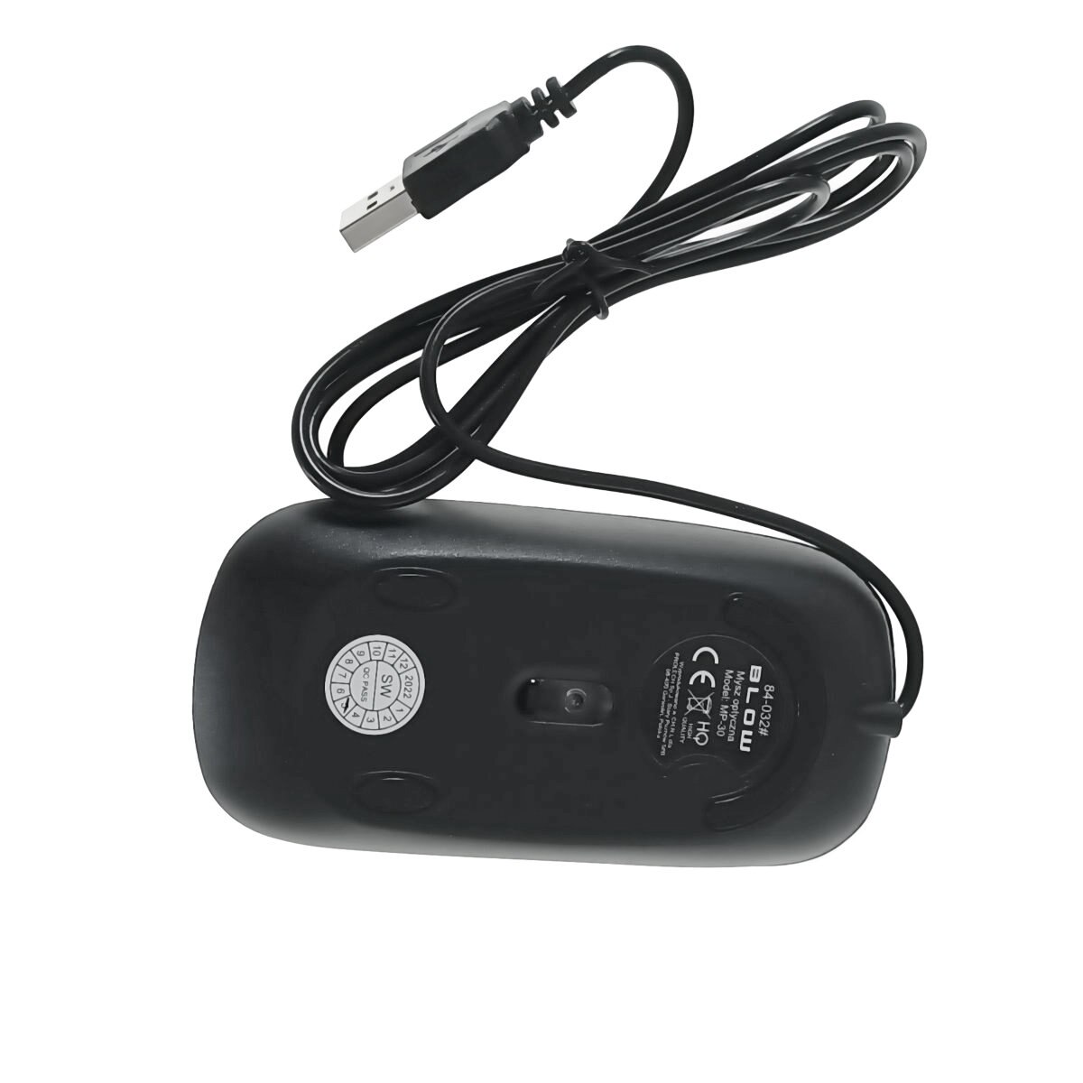 Mouse optic USB, BLOW MP-30, 1000DPI, cablu USB de 1.5m, negru - eMAG.ro