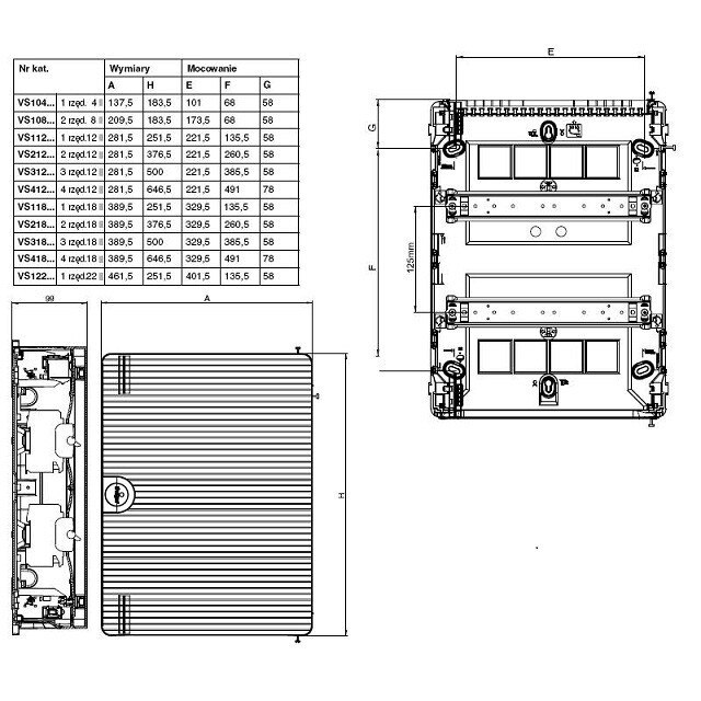 Tablou electric, Hager Polo, 12 module, Alb - eMAG.ro