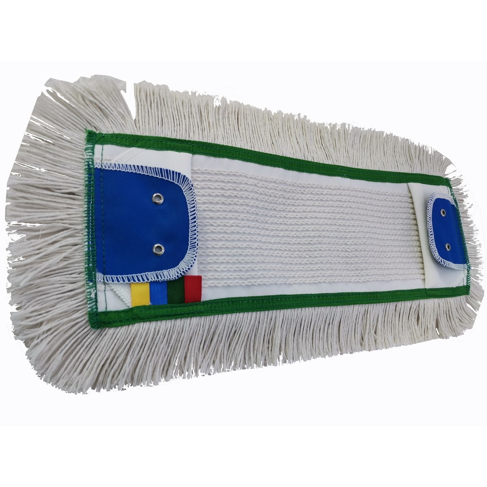 Mop profesional plat Verde cu urechi si buzunare, 100% bumbac, 190gr ...