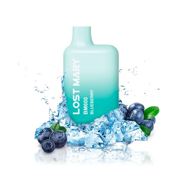 Tigara electronica de unica folosinta, Lost Mary BM600 - Blueberry, 2ml, 20mg NicSalt, autonomie ...