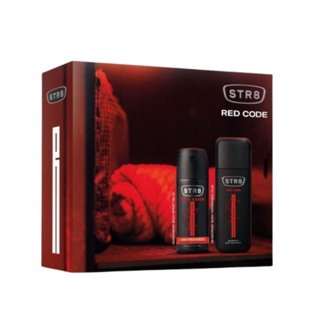 Set pentru barbati, STR8 Red Code, body fragrance, 75 ml si deo spray, 150 ml - eMAG.ro