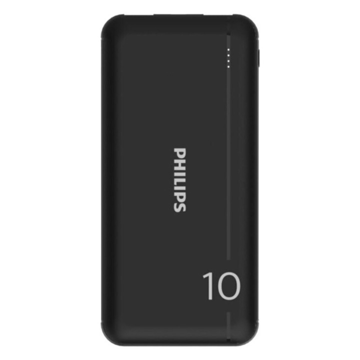 Power bank, Philips, DLP1810NB-62, 10000mAh, 2x USB, 2.1A, Negru - eMAG.ro