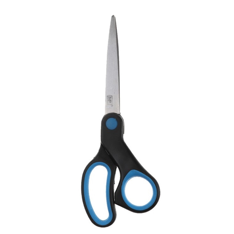 Foarfece pentru hartie MP PT109, lama metalica, 21cm, negru-albastru ...