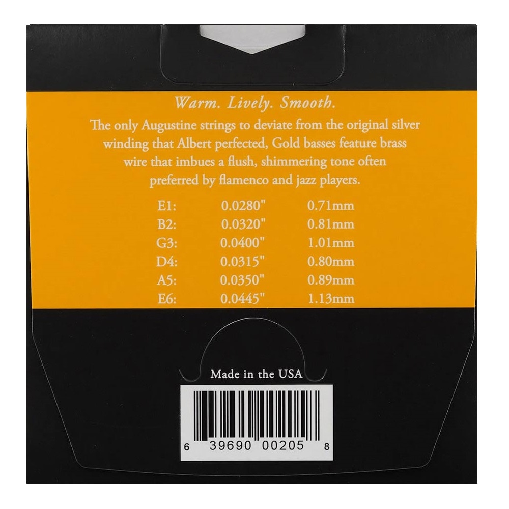 Set 6 corzi chitara clasica Augustine AUCLGO Classic Gold - eMAG.ro