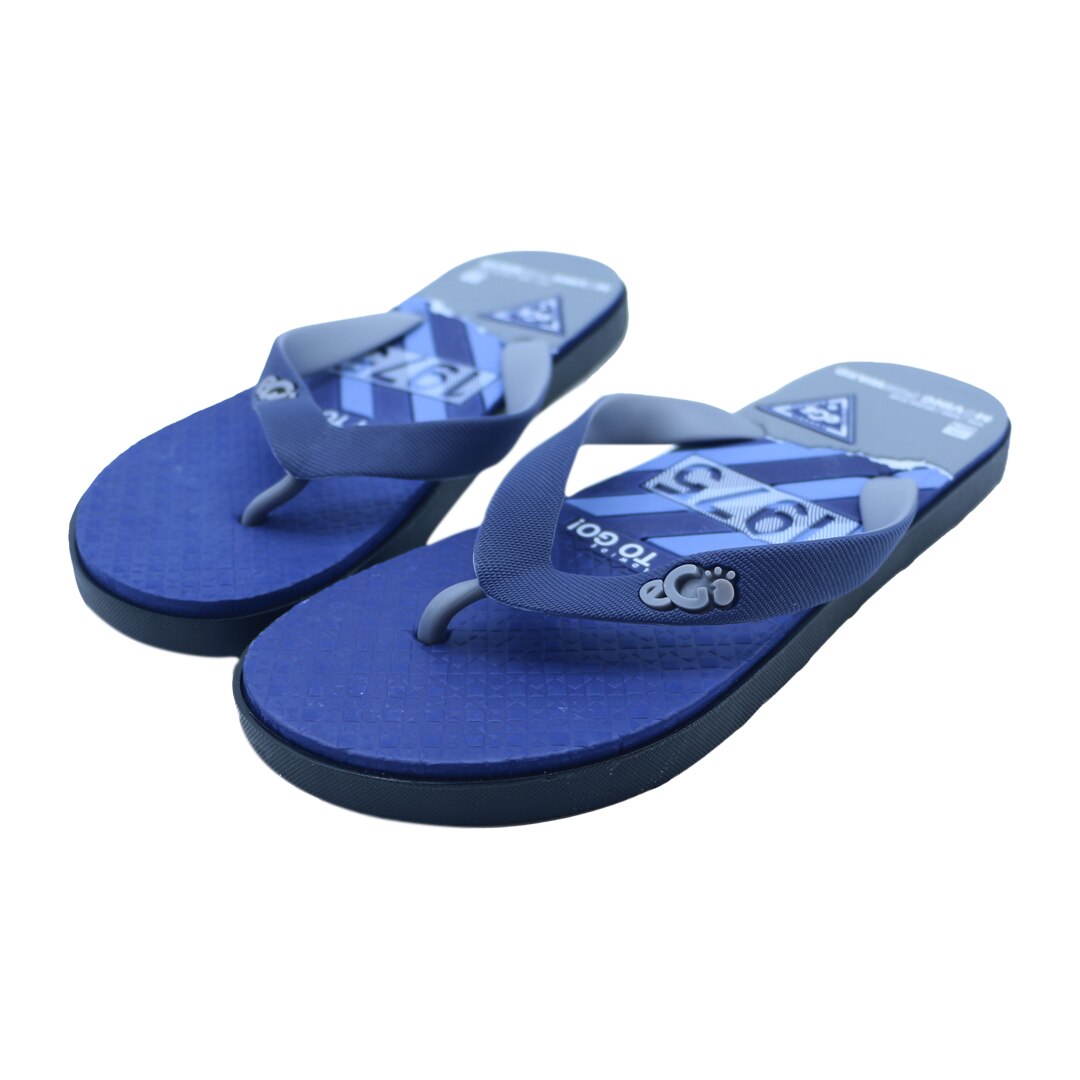 Slapi pentru barbati, de plaja, E306, bleumarin, 44 - eMAG.ro