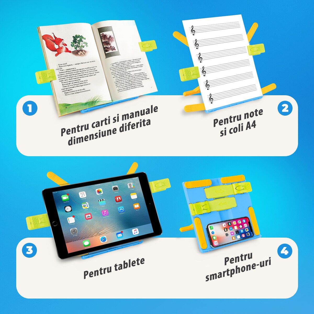 Suport Manuale Scolare, Teme cu Spatele Drept, reglabil, NAXSIR, Roz ...