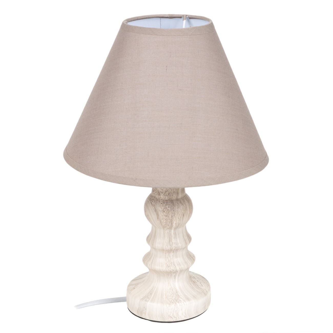 Veioza bej ornamentala, 34 cm - eMAG.ro