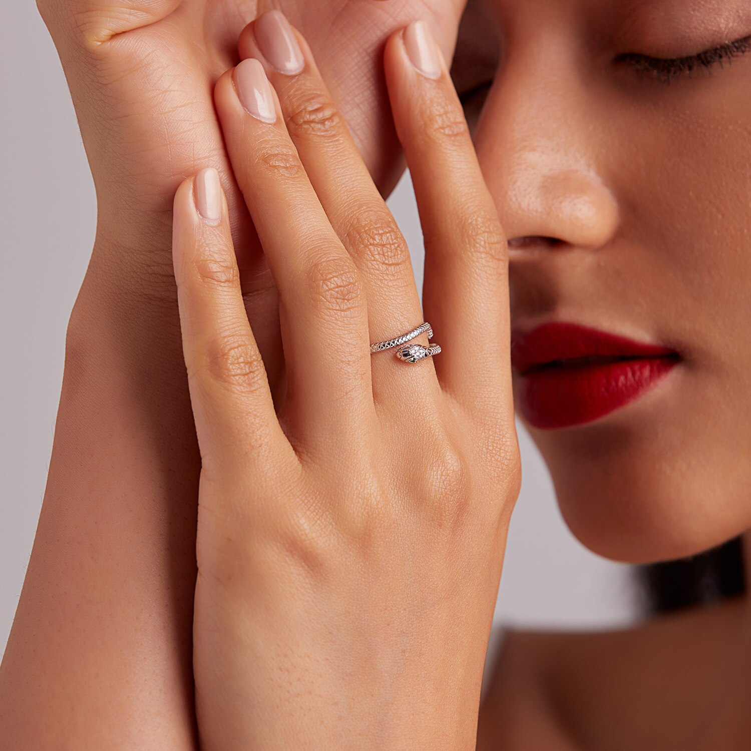 Inel argint sarpe, BeSpecial, IZT0047, Diametru reglabil - eMAG.ro