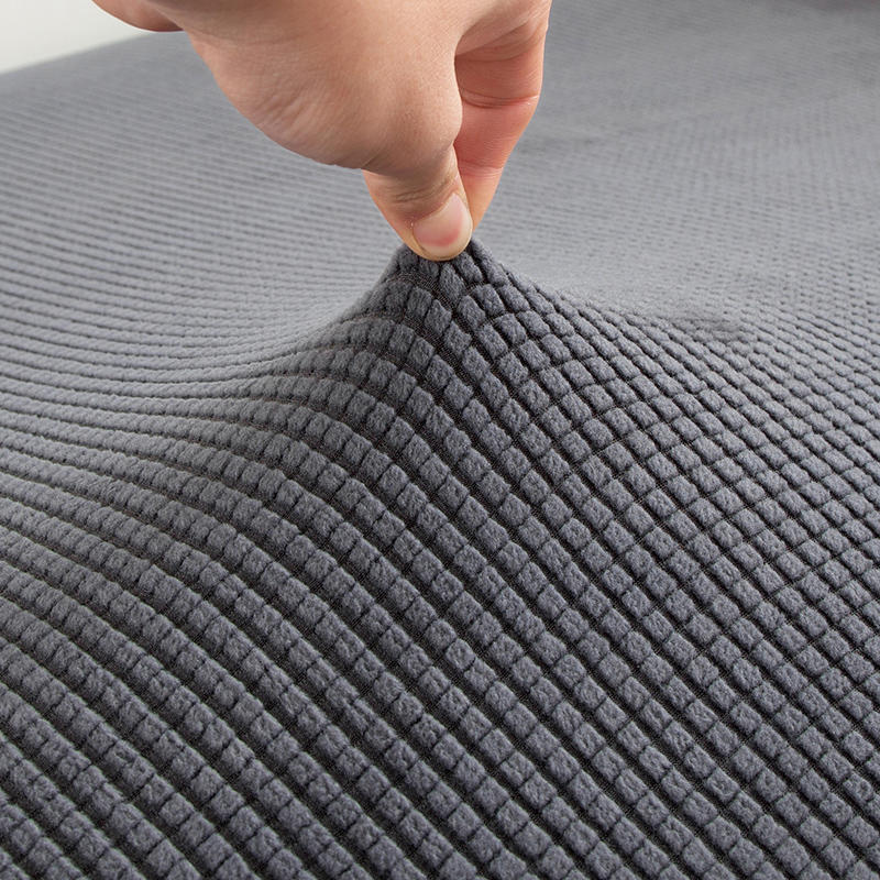 Set 6 Huse Scaun Universale, Din Bumbac Embosat, Gri Inchis, 40x40x50 ...