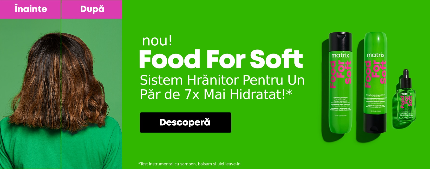 Ulei profesional Matrix Food for Soft cu ulei de avocado si acid ...