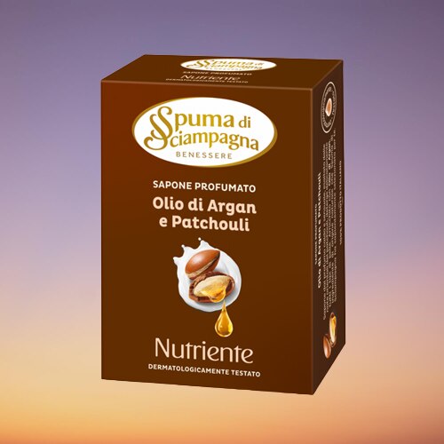 Sapun cu ulei de argan si paciuli, Spuma di Sciampagna, 90gr - eMAG.ro
