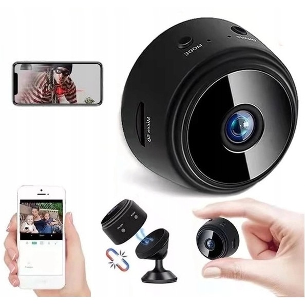 Camera mini spy, Bluetooth, Wifi, 1920x1080 p, Negru - eMAG.ro